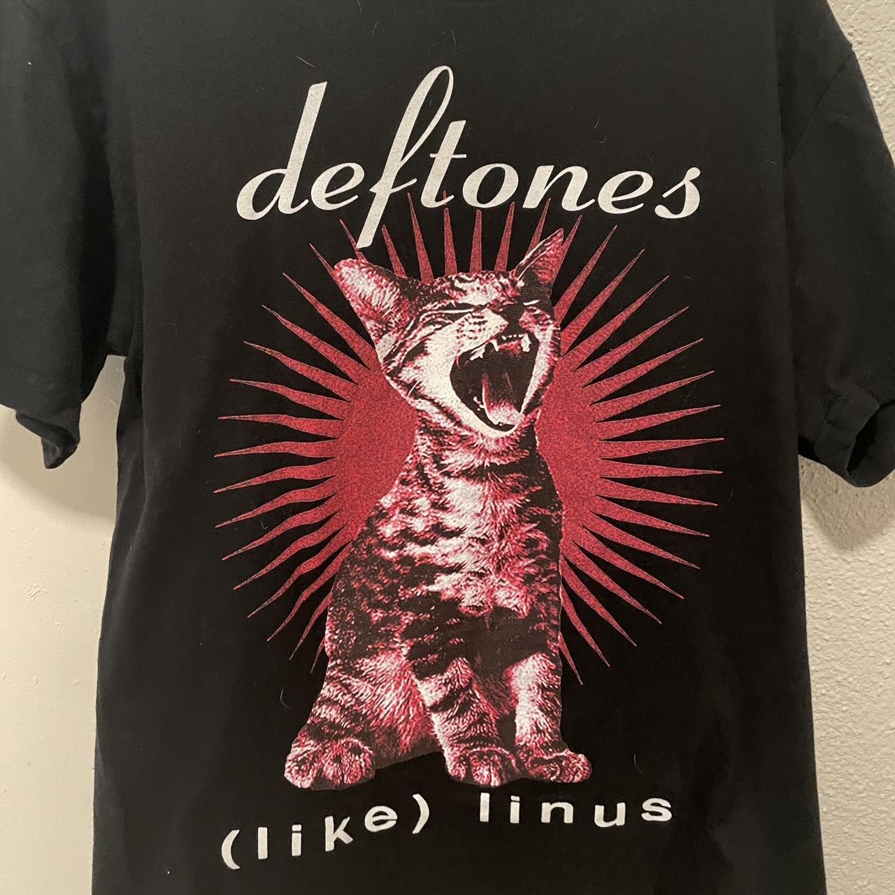deftones (like) linus cat tee meow 🐱 Size L - Depop