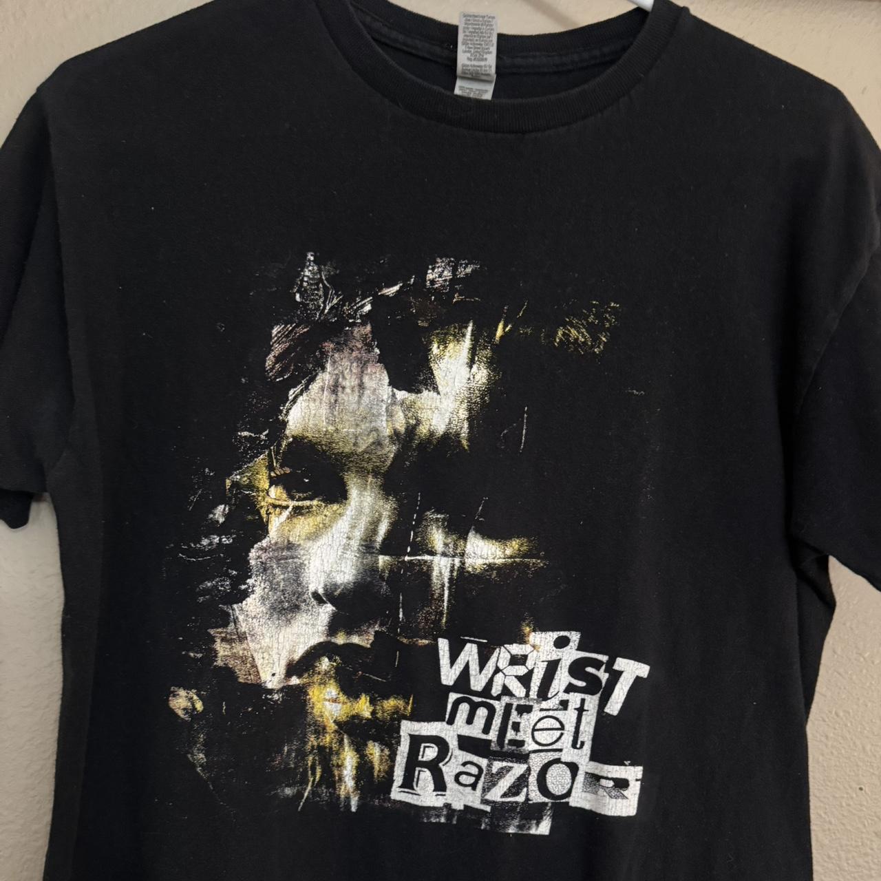 Black Wrist Meet Razor shirt. Saw them in Las... - Depop