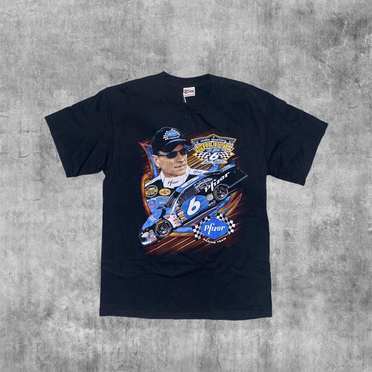 Vintage 2000s Nascar Pfizer Racing Tshirt Size Tag:... - Depop