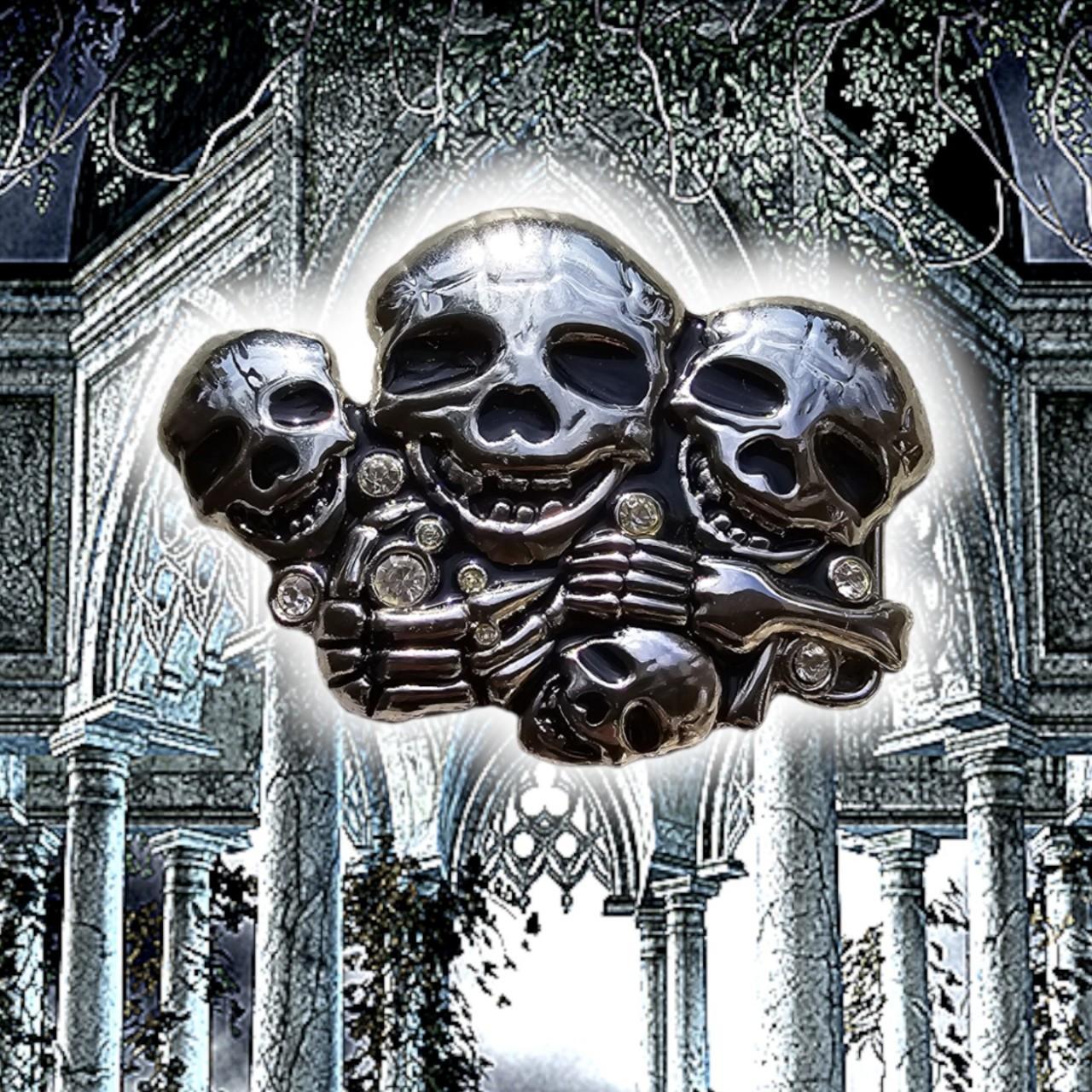 Y2k skulls belt buckle #y2k #grunge #2000s #alt... - Depop