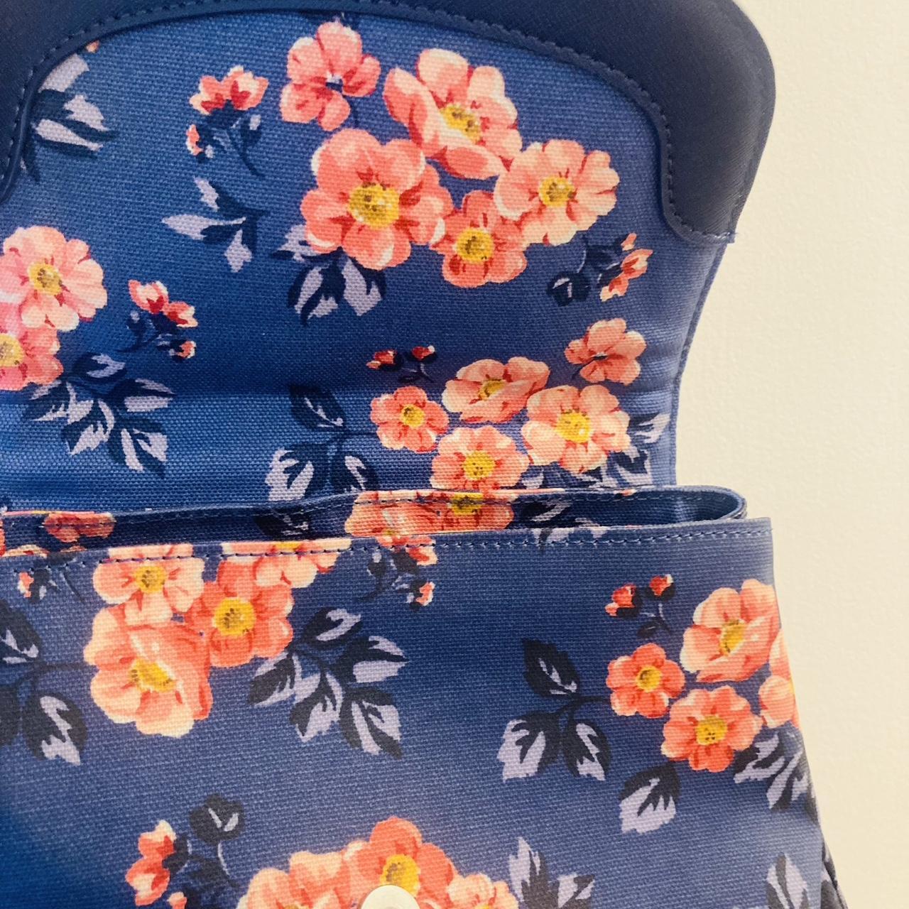 Cath kidston small cute navy floral backpack. Brand... - Depop
