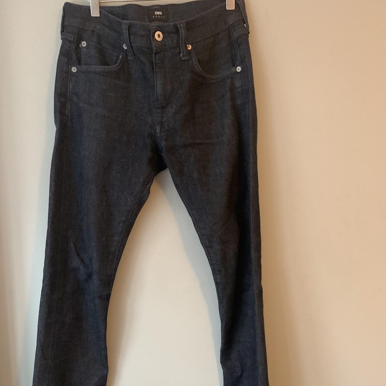 Edwin ed55 raw denim selvedge Japanese jeans Tag... - Depop