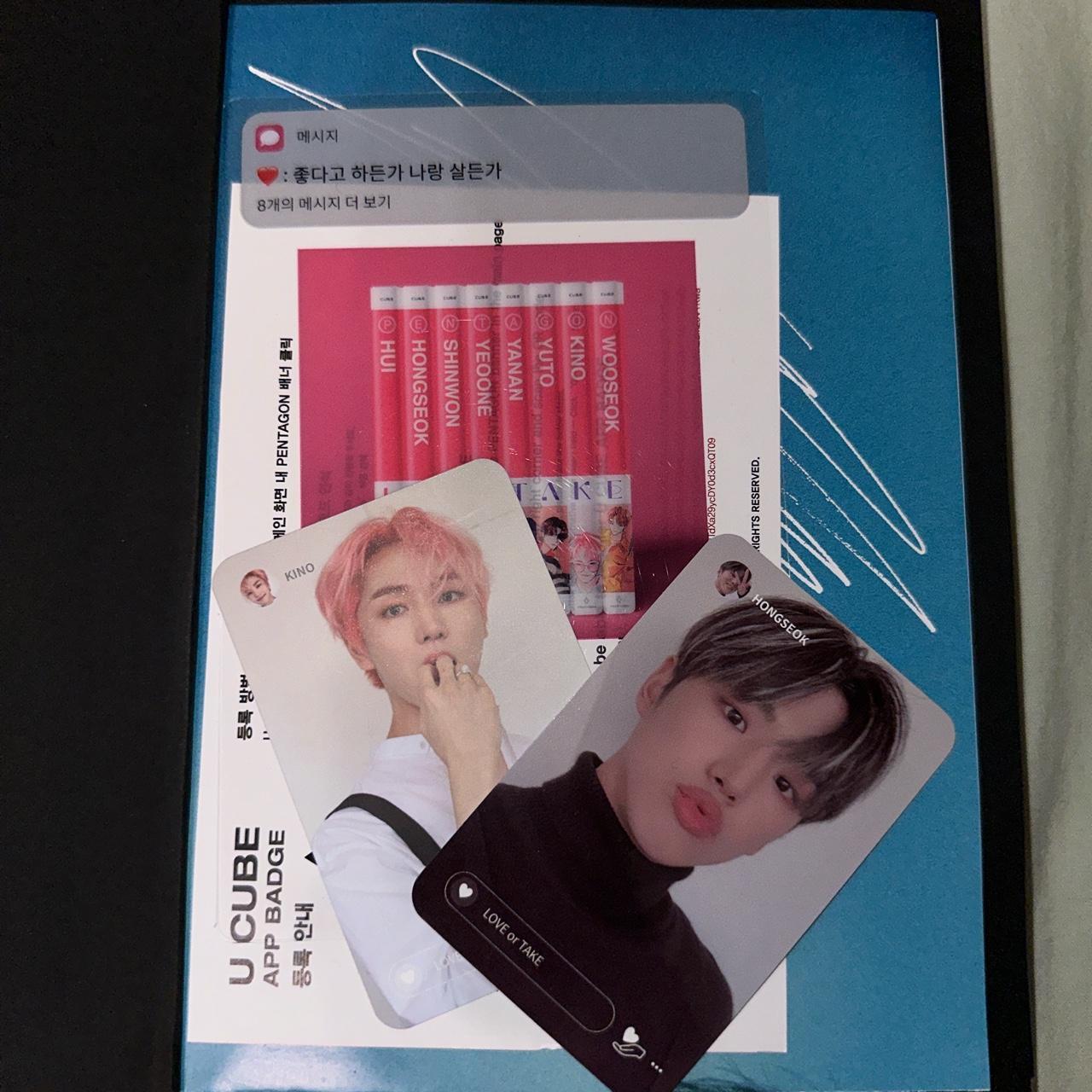 PENTAGON love or take album with pcs and cd and poster - Depop