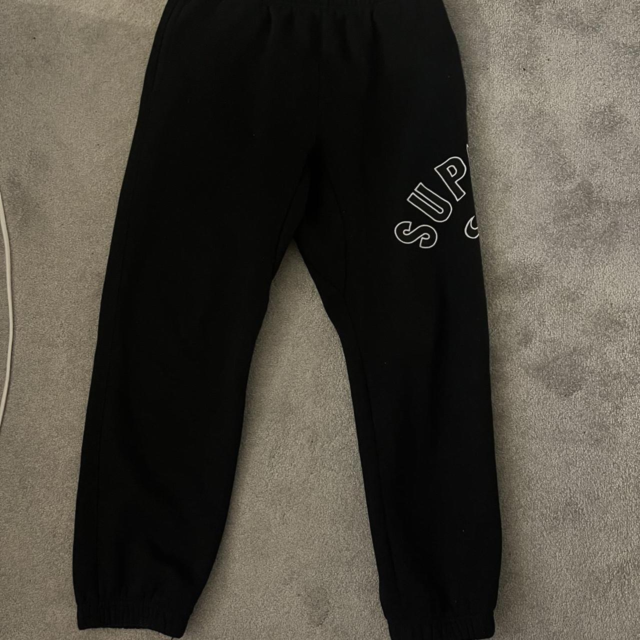Nike Supreme Joggers Black Size medium no signs of wear - Depop