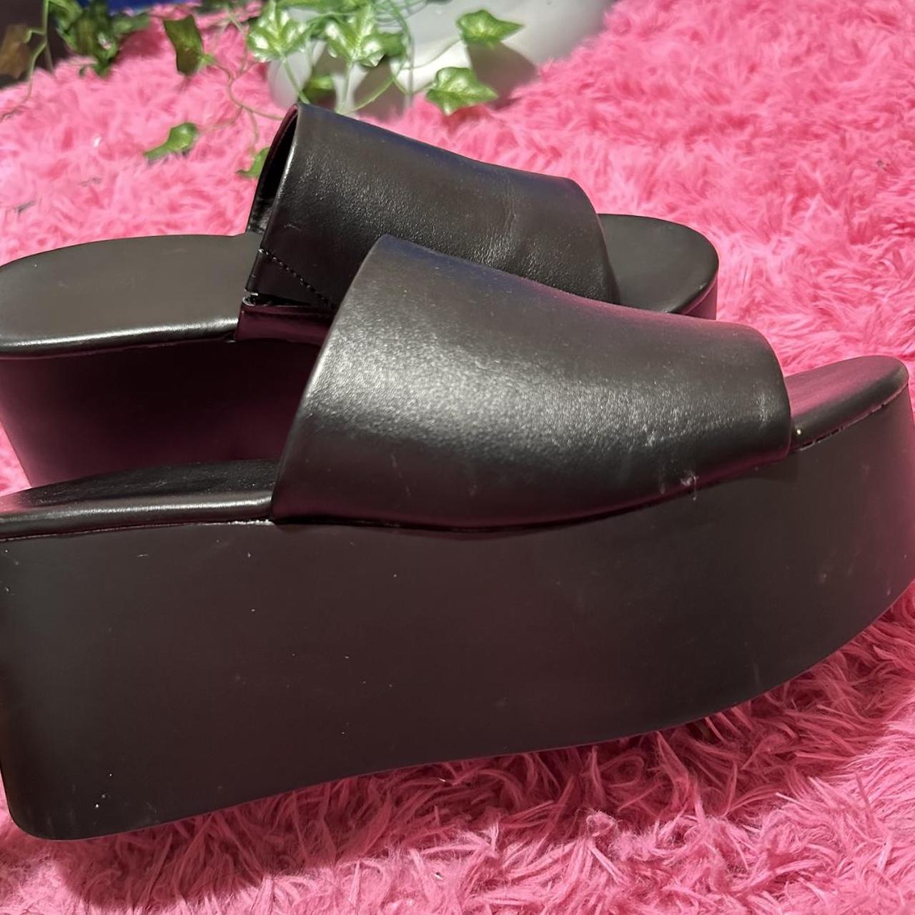 y2k black wedges from forever 21 🖤! these are a... - Depop