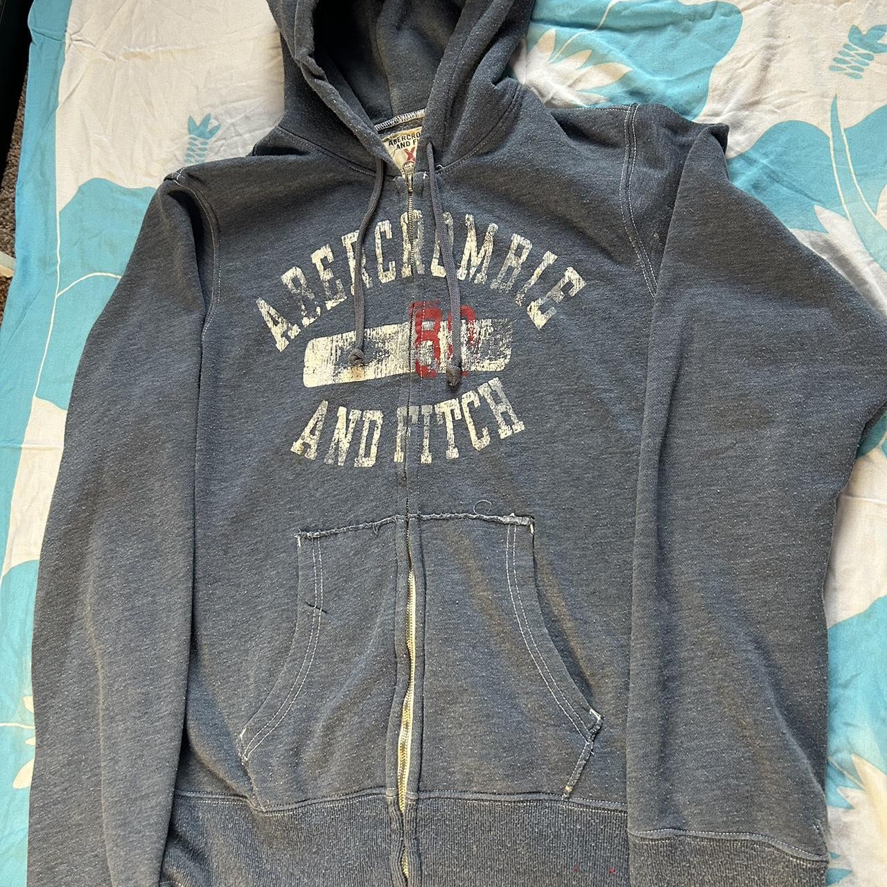 Soft Abercrombie and fitch zip up fits like a large - Depop
