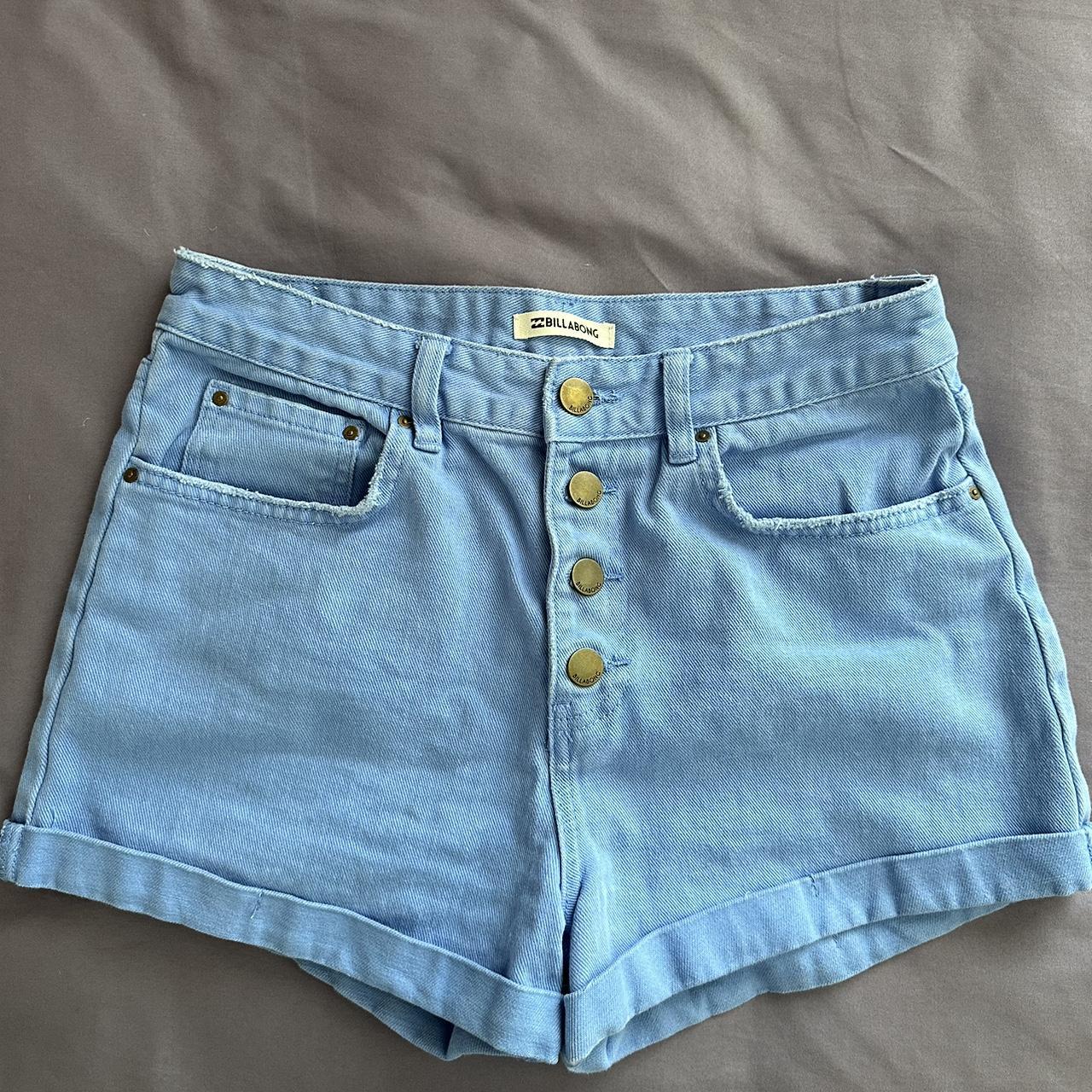 Blue Billabong denim shorts - perfect for... - Depop
