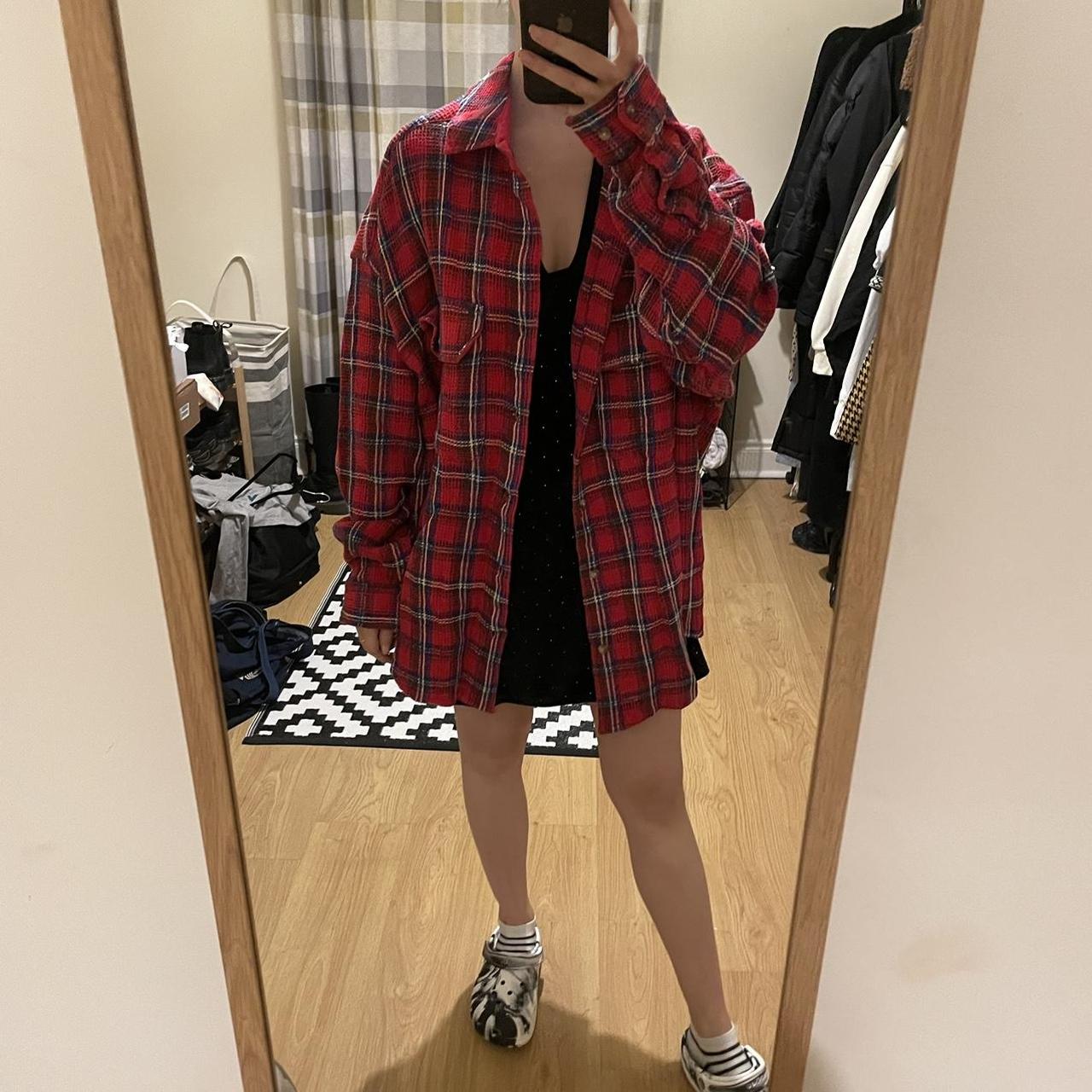 ASOS Tartan checked shirt. Extreme oversized shirt... - Depop
