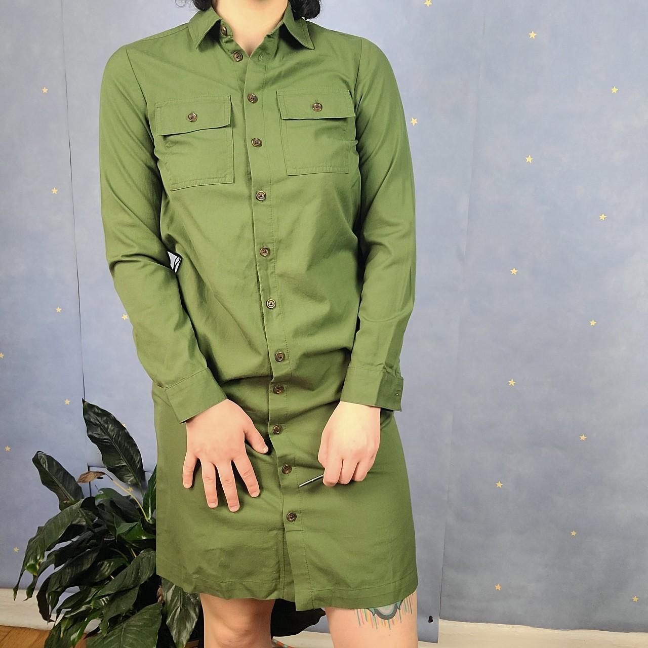 J Crew Womens Green Dress Depop
