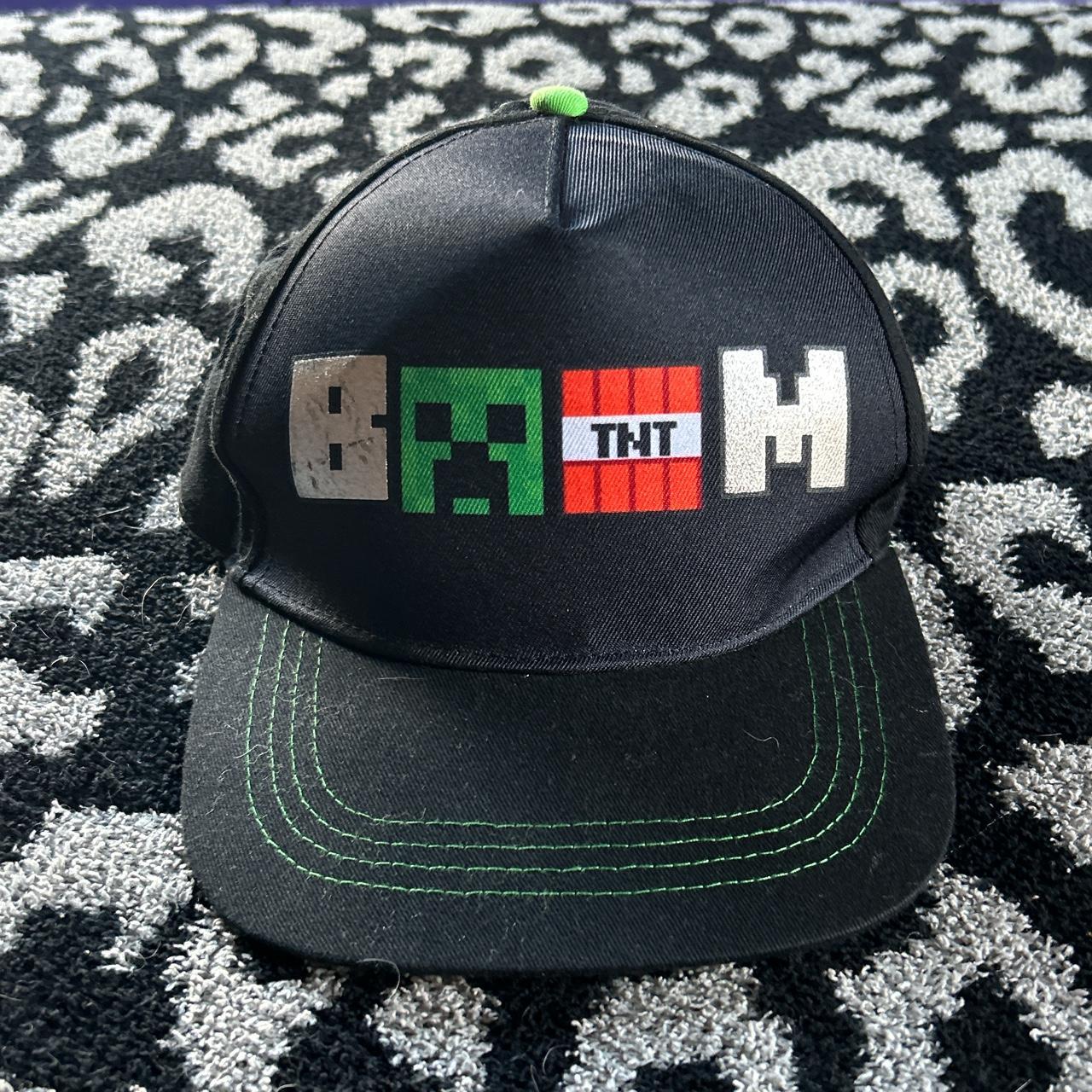MINECRAFT BOOM YOUTH BASEBALL CAP FITS A LIL SNUG... - Depop