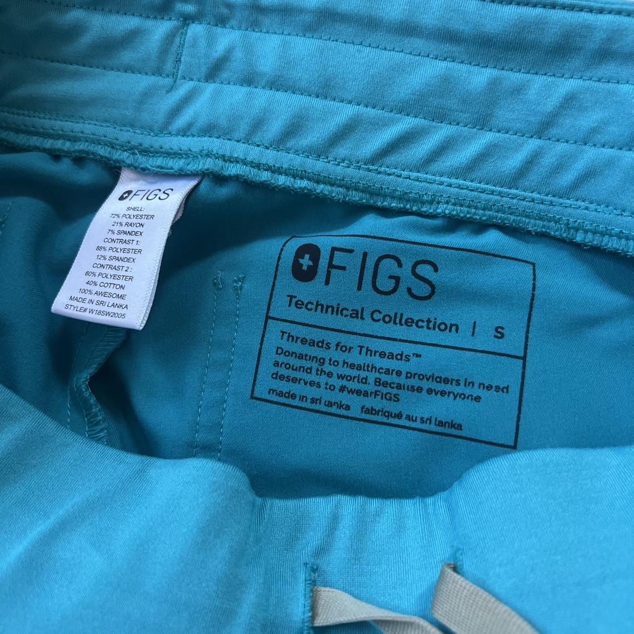 Teal figs scrub pants Size S #figs - Depop