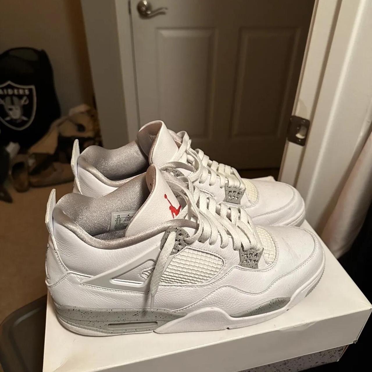 Jordan 4 Retro Oreo 2021 - Size 14 Some use/creases... - Depop