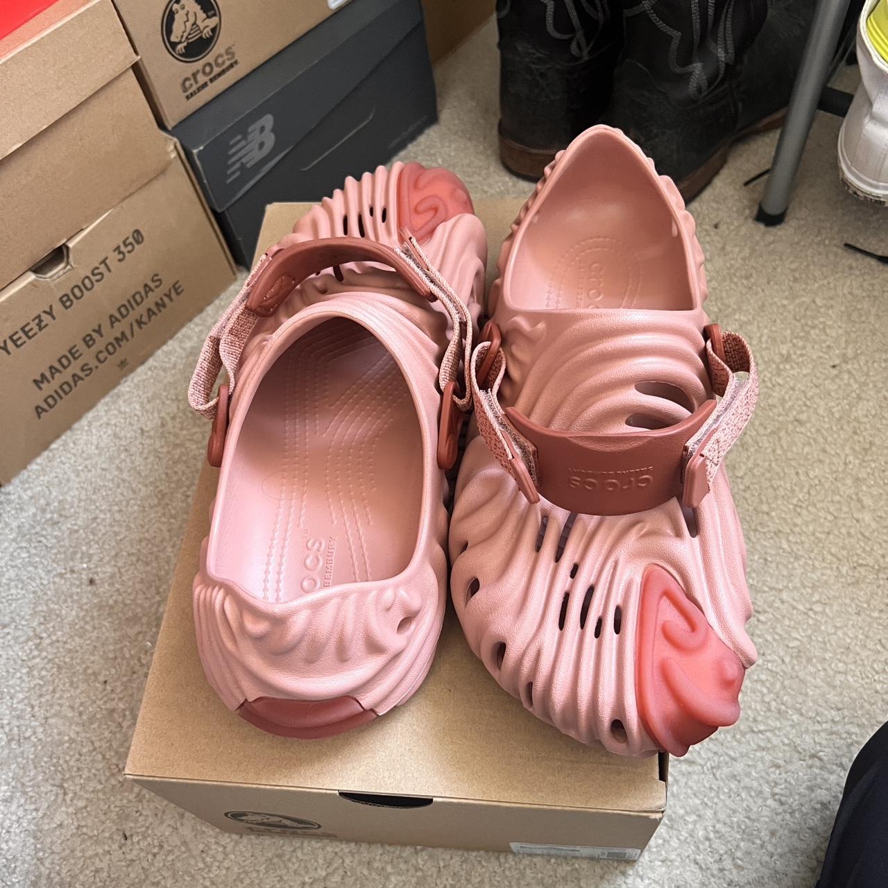 Coral crocs brand new - Depop