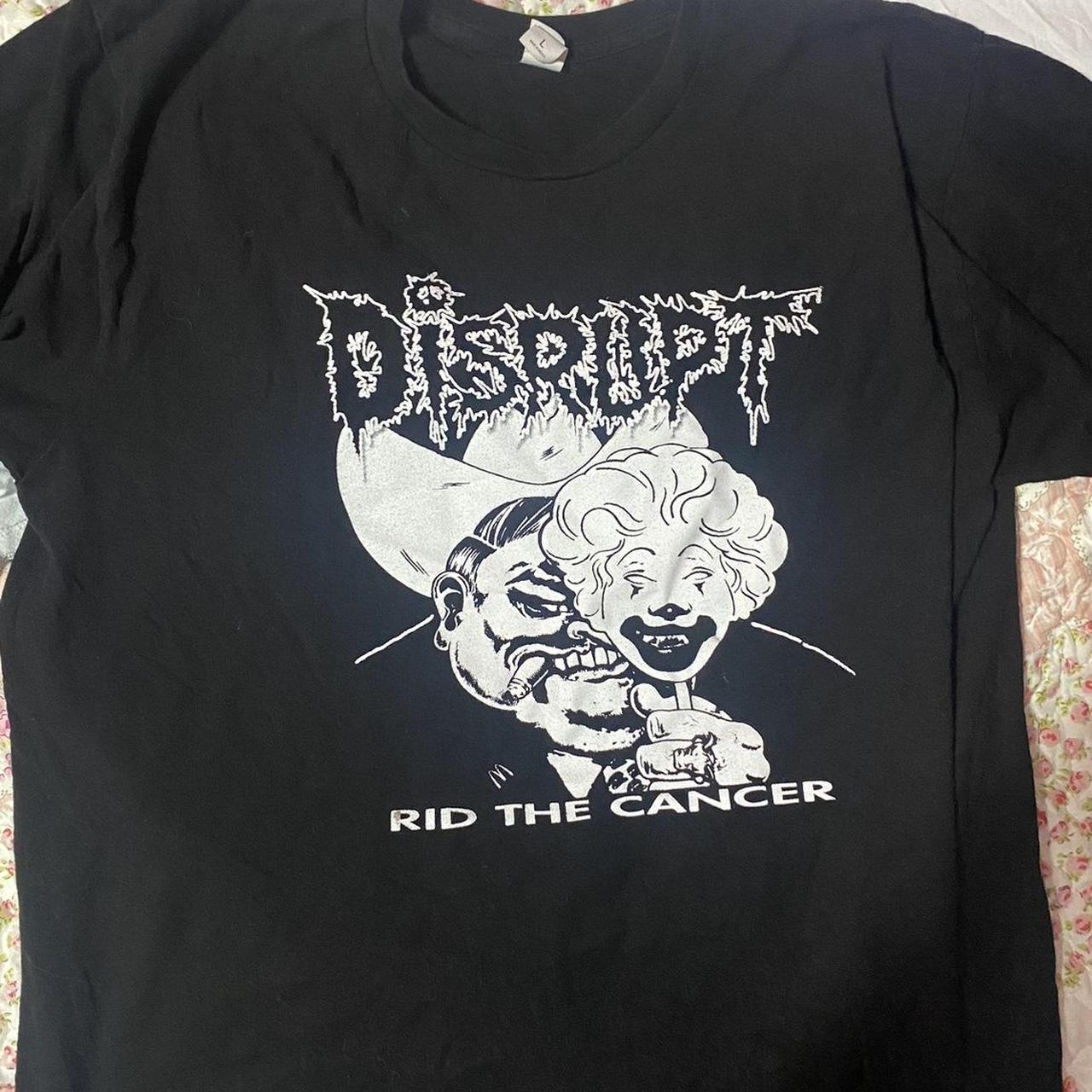 Disrupt band tee rid the cancer depop payment... - Depop