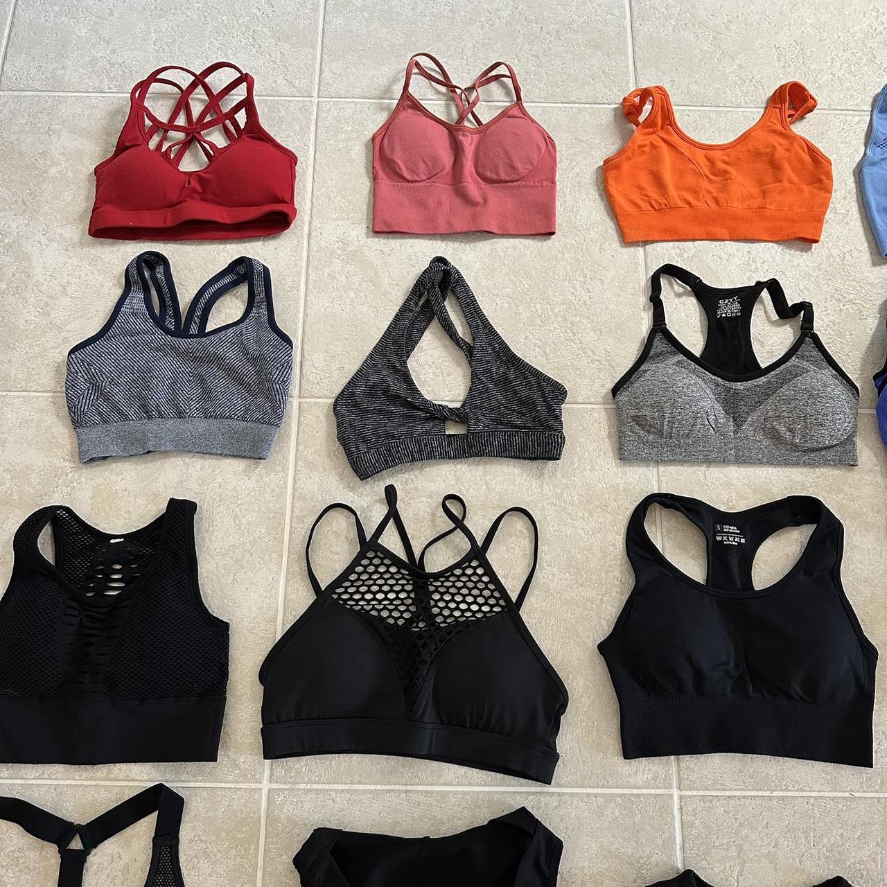 Assortment of sports bras & tops $10 each Dm to... - Depop