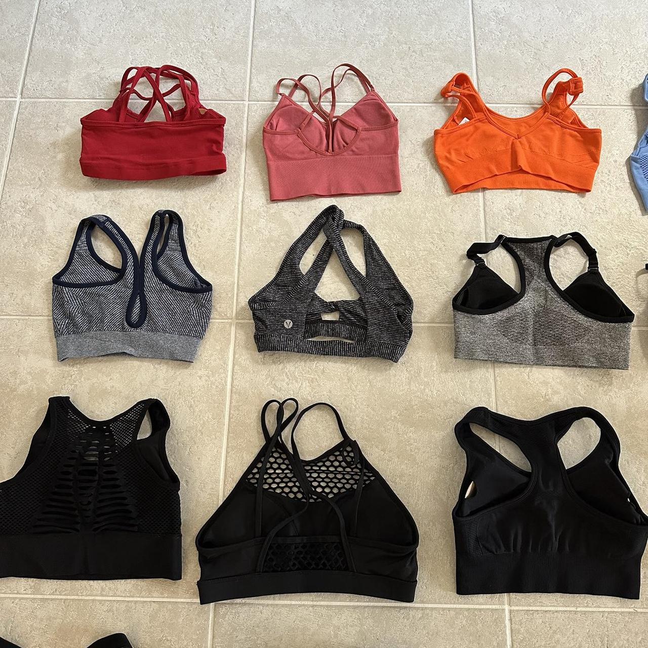 Assortment of sports bras & tops $10 each Dm to... - Depop
