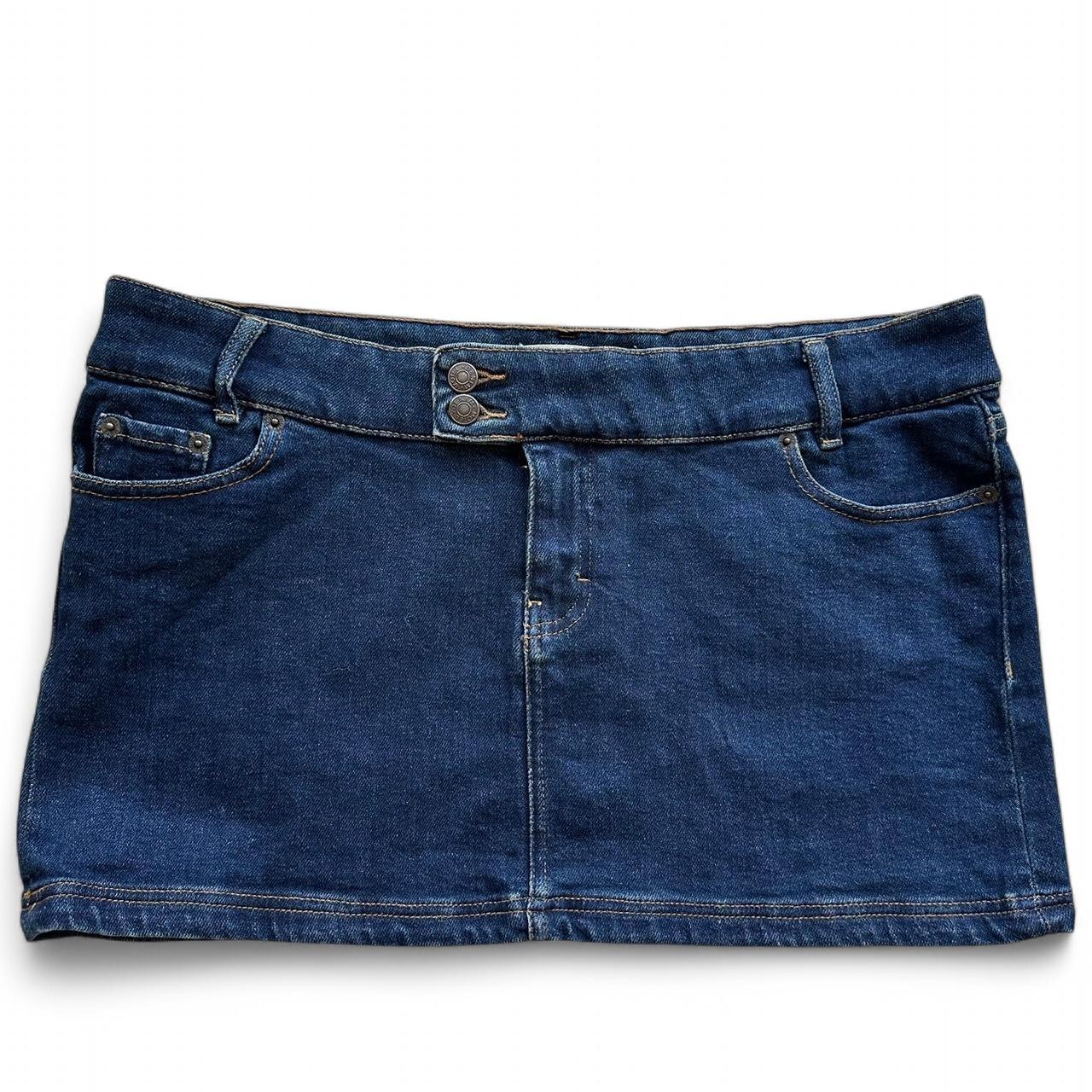MOTEL ROCKS: like new mini dark wash denim skirt.... | Depop