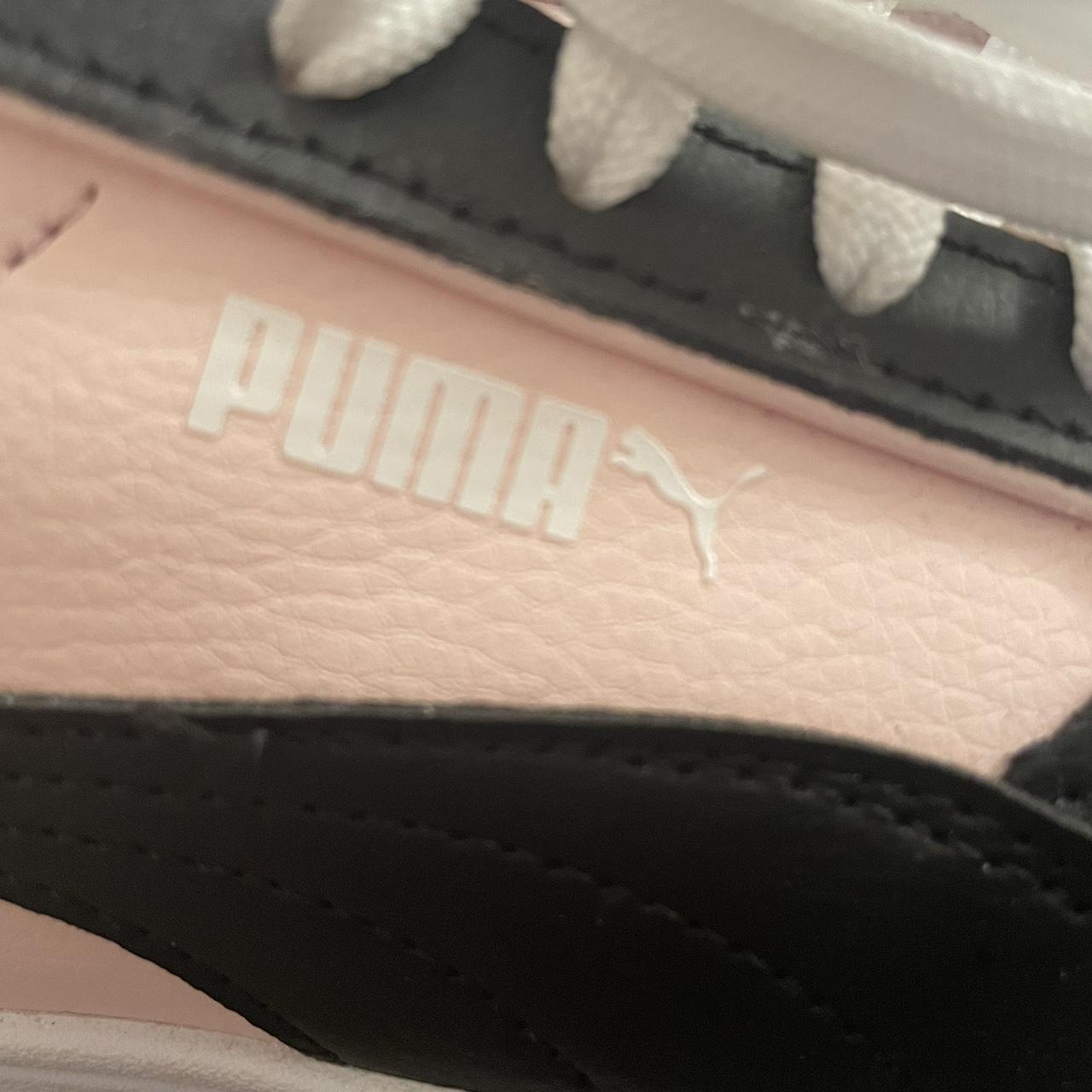 pink platform puma karmen rebelle sneakers size 5 -... - Depop