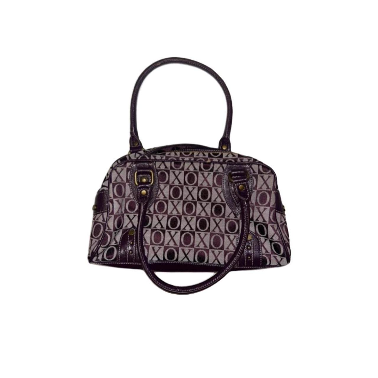 cute, deep purple XOXO shoulder bag with brass... - Depop