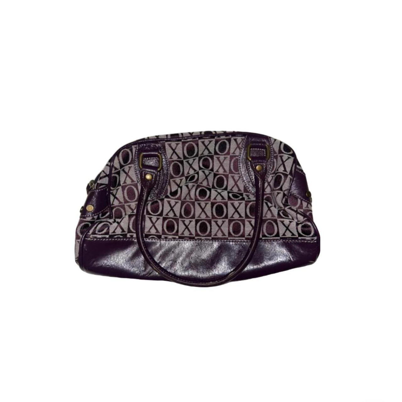 cute, deep purple XOXO shoulder bag with brass... - Depop