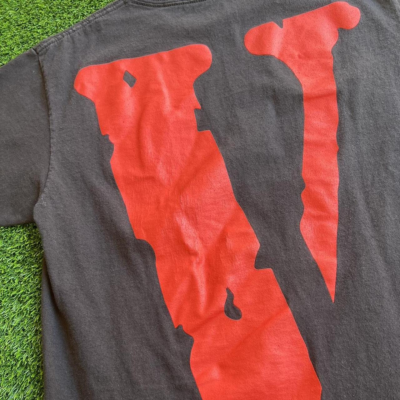 Vlone Men's Red and Black T-shirt | Depop