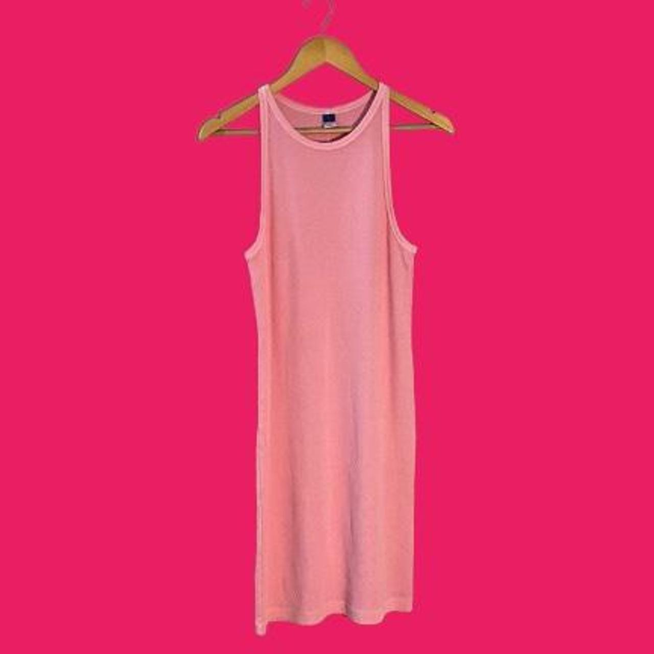 Pink Medium Sleeveless Tank Dress - Size Medium -... - Depop