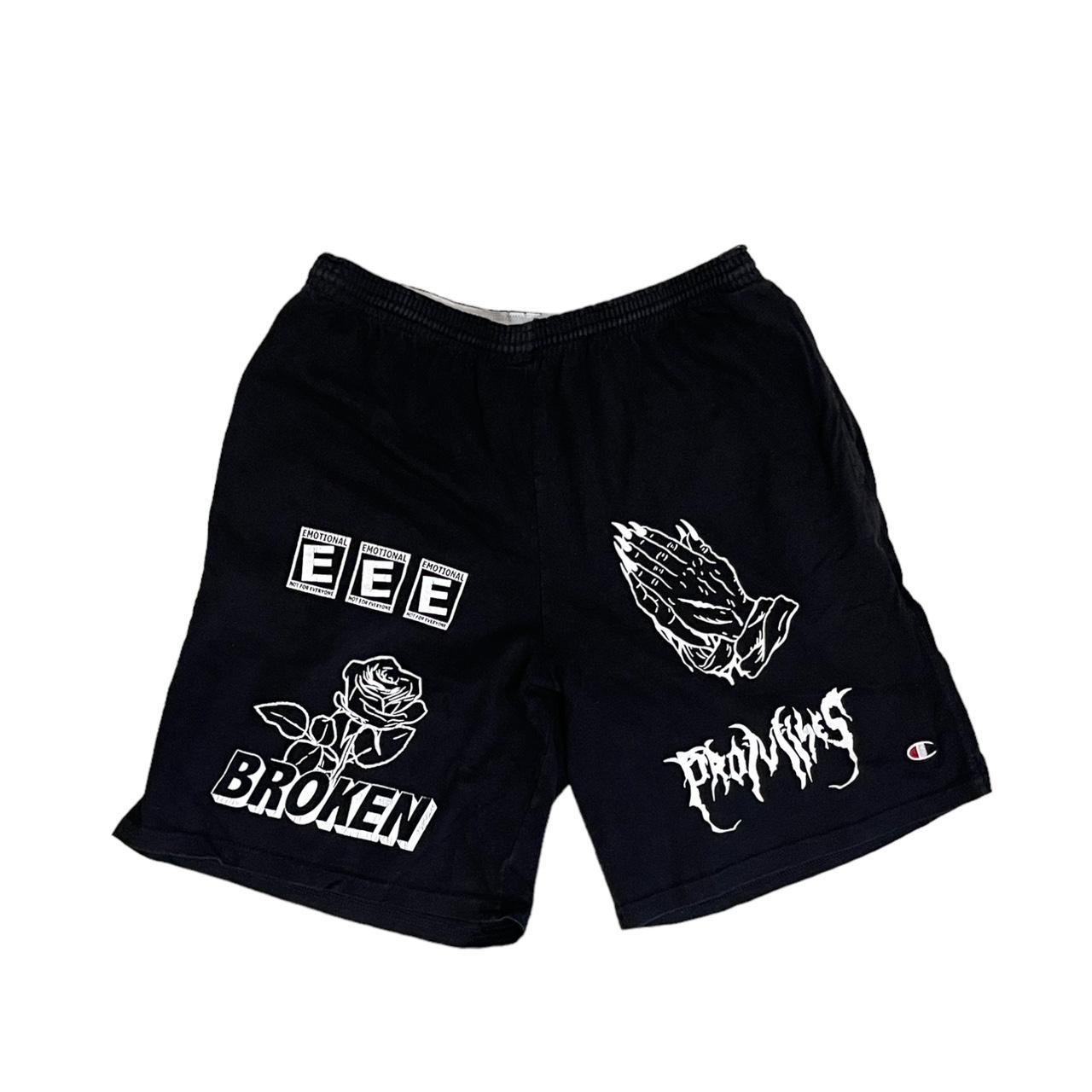 Broken Promises Shorts with Champion Collab -pay... - Depop