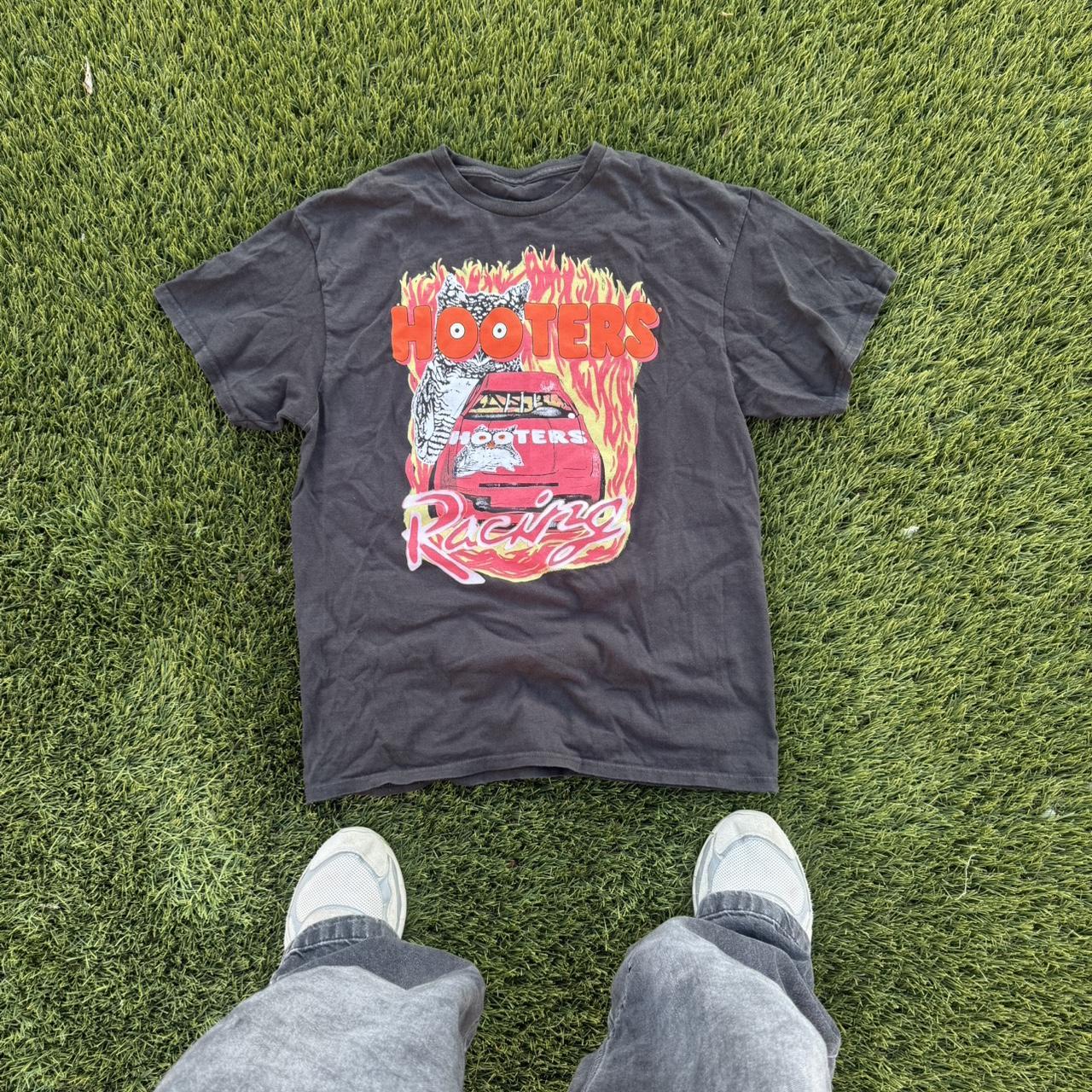 Hooters x Ripple Junction Graphic Tee -used... | Depop