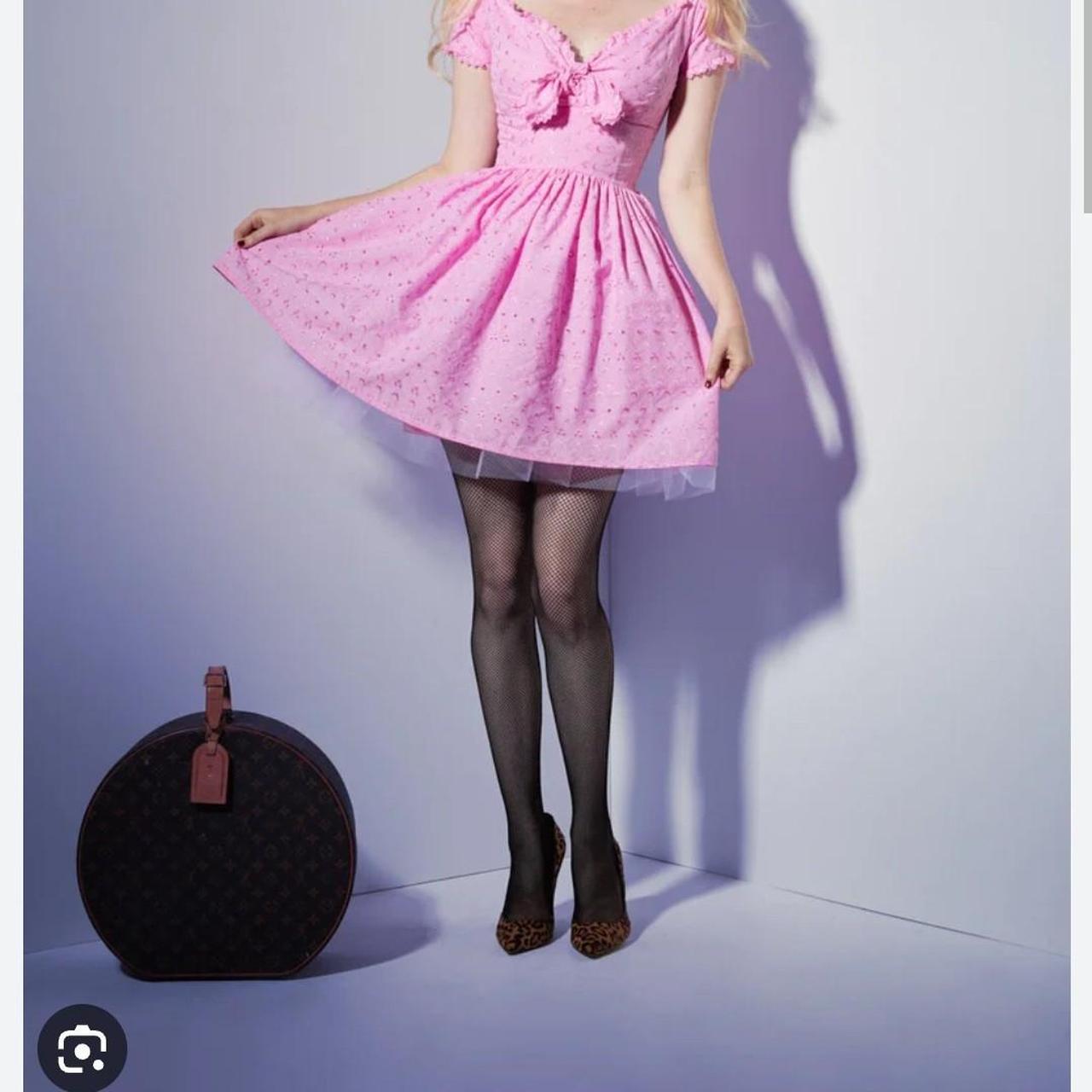 Wheels and Dollbaby Broderie Tie Bardot Dress. Like... - Depop