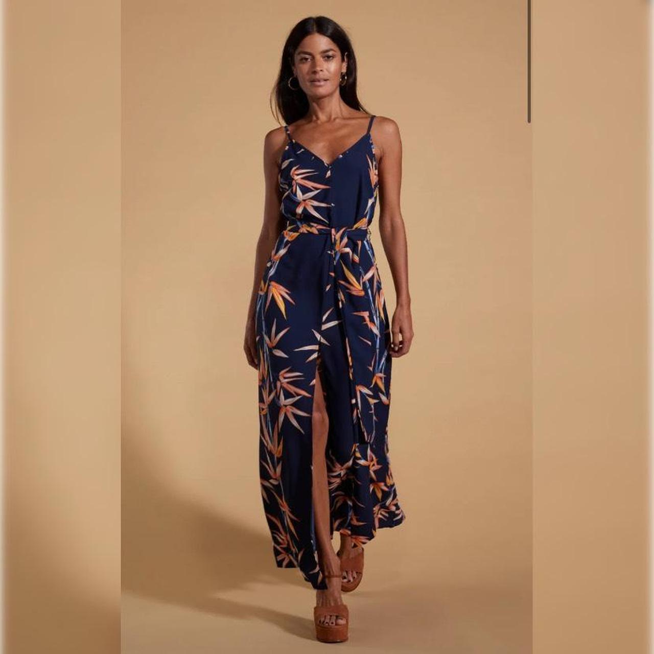 Dancing Leopard Cami tropical birds of paradise... - Depop