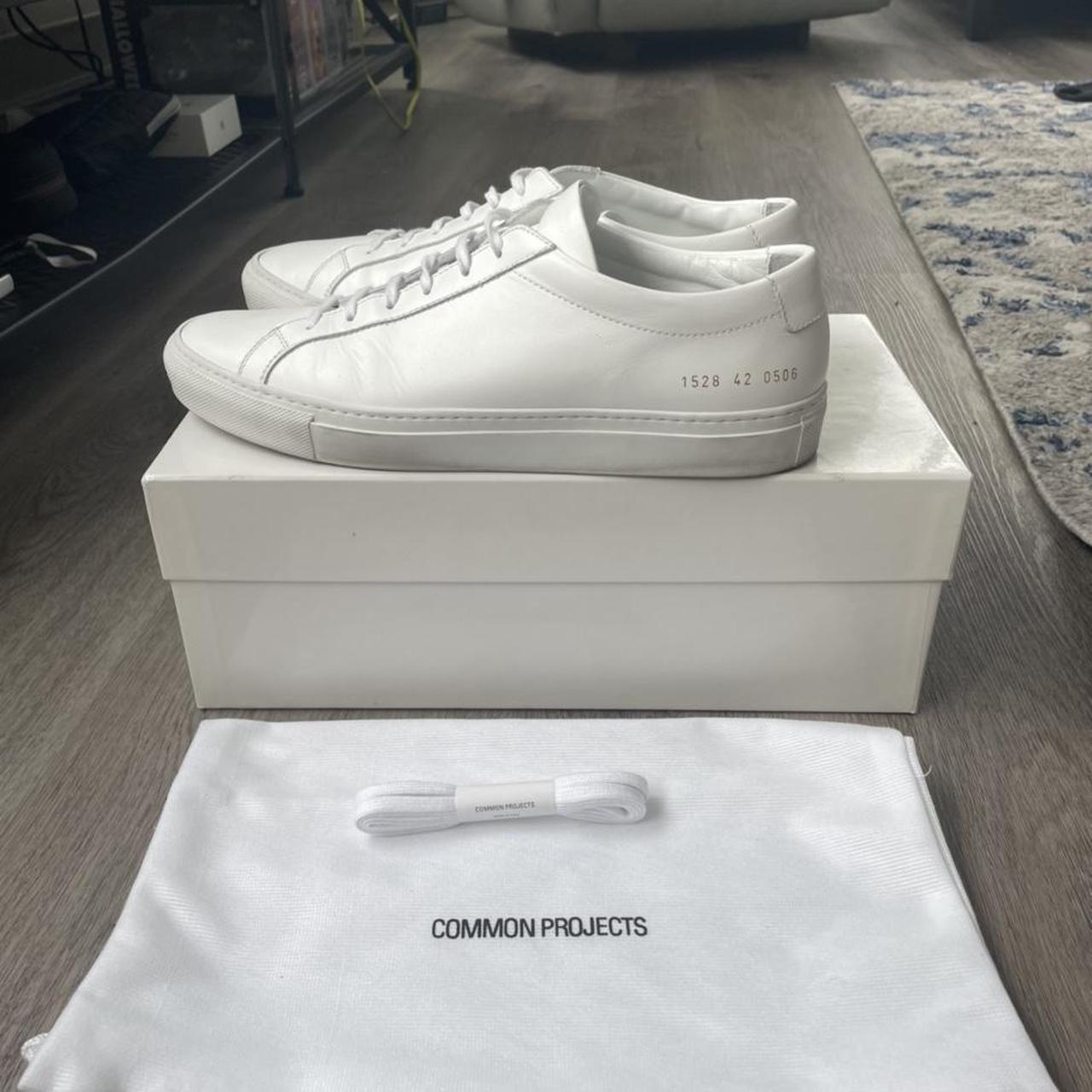 Common Projects Original Achilles Low-White Size 9... - Depop