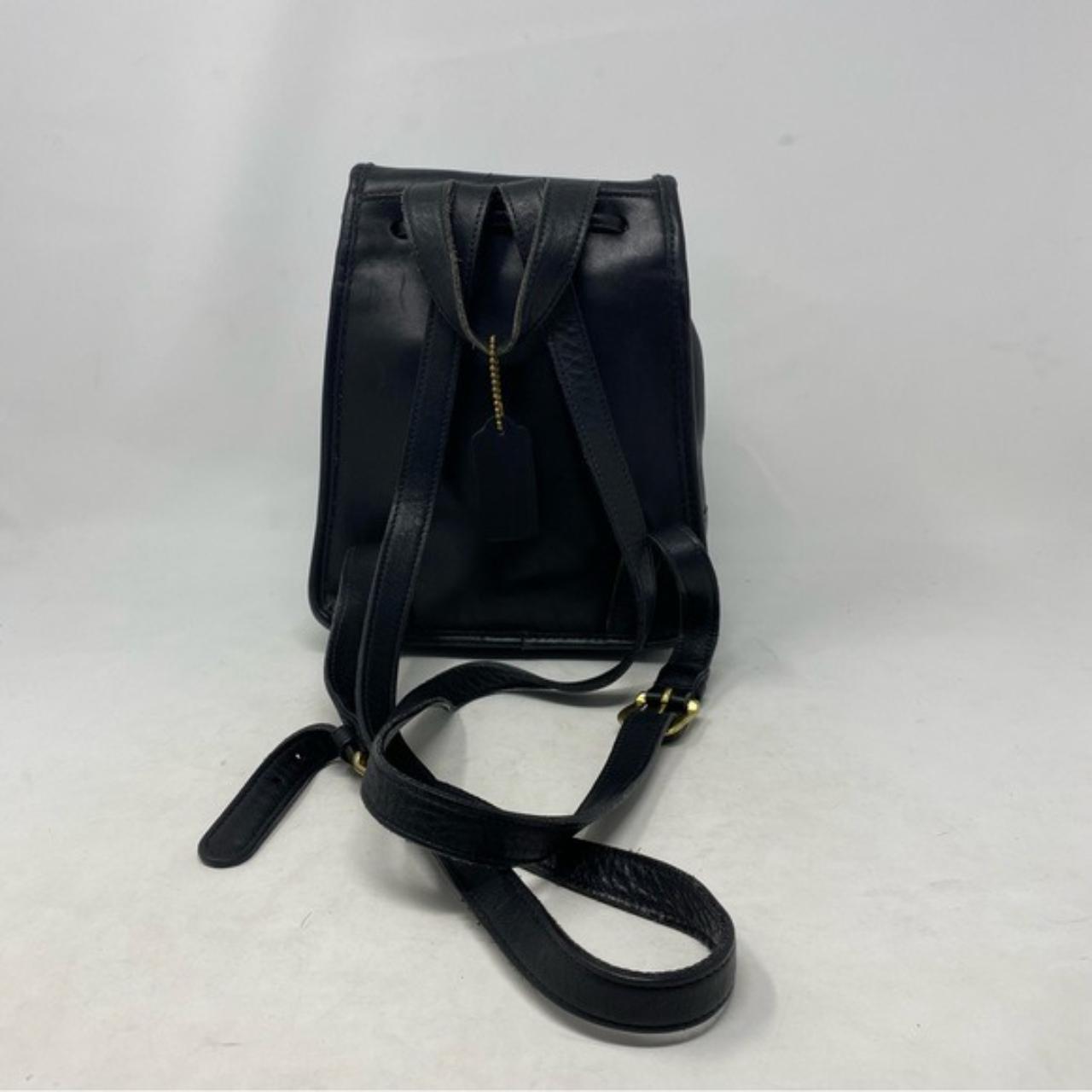 VTG Coach Women’s Black Leather Small 9960 Turnlock... - Depop