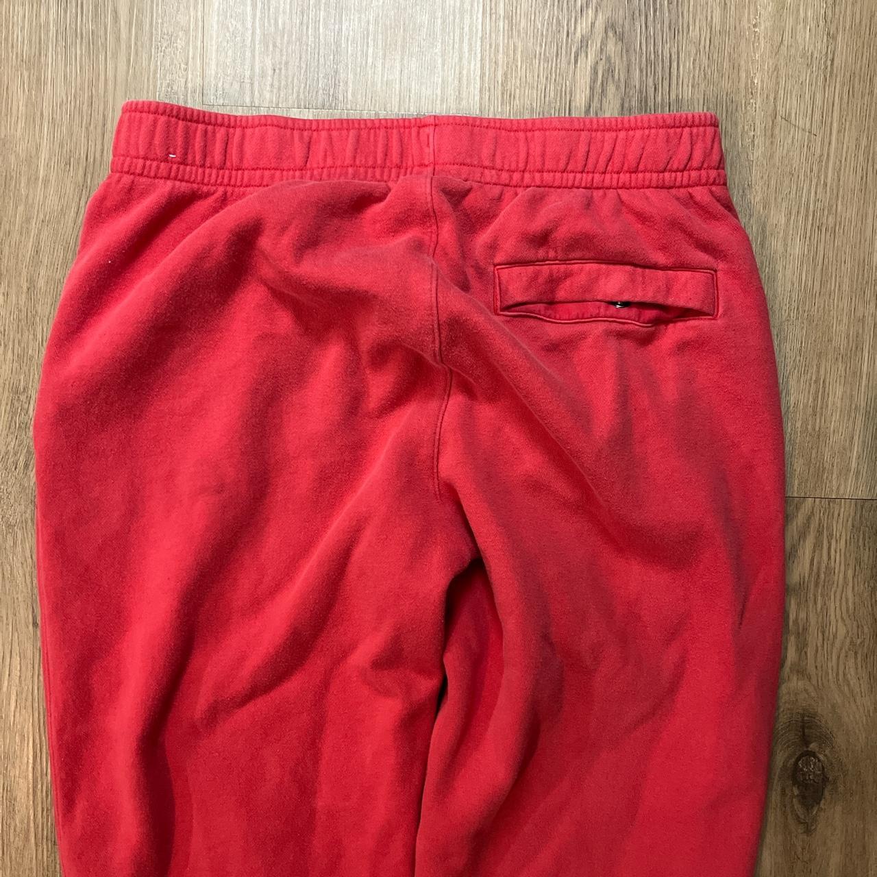 Nike red sweatpants comfy size medium - Depop