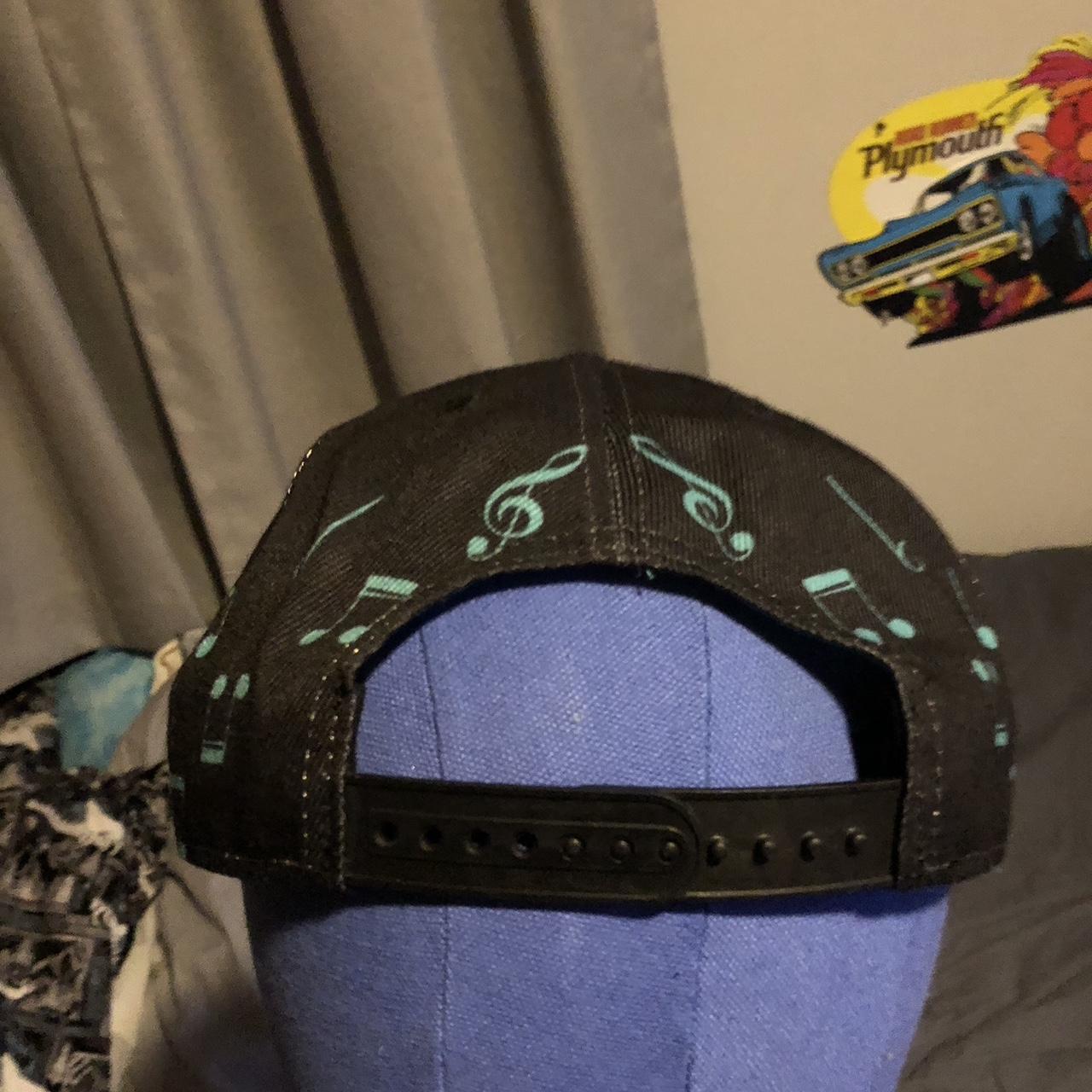 Hatsune Miku black and blue snapback hat #Vocaloid... - Depop