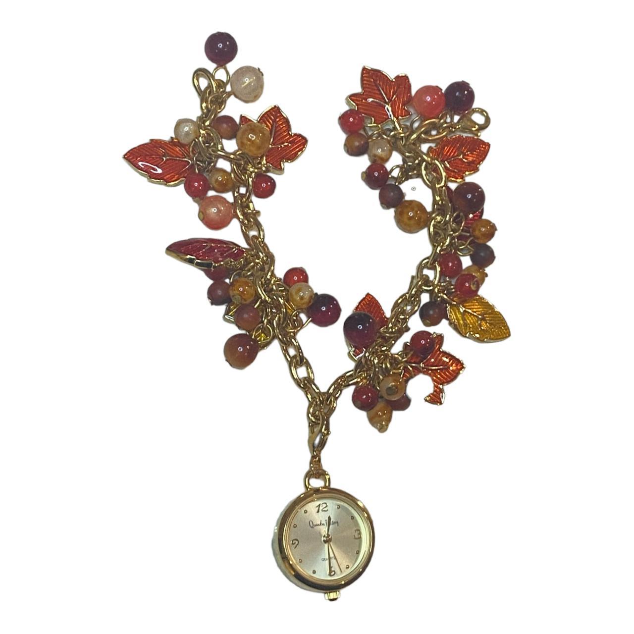 Fall Charm Bracelet Watch by Quacker Factory with... - Depop