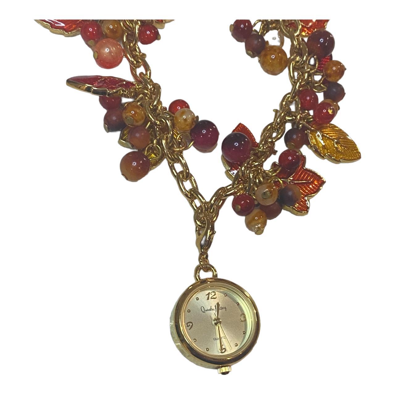 Fall Charm Bracelet Watch by Quacker Factory with... - Depop