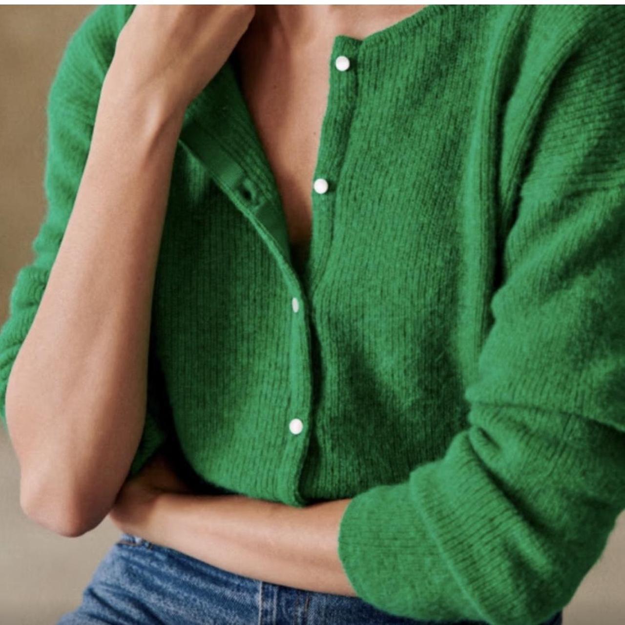 Sezane Gaspard Sweater in green - Depop