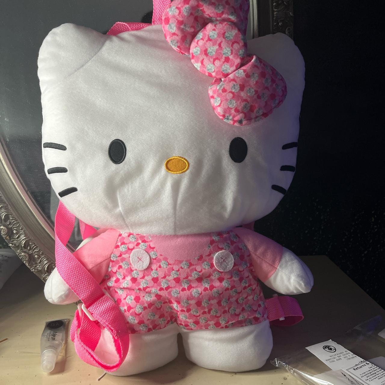 Hello Kitty plush backpack! Super cute and new with... - Depop