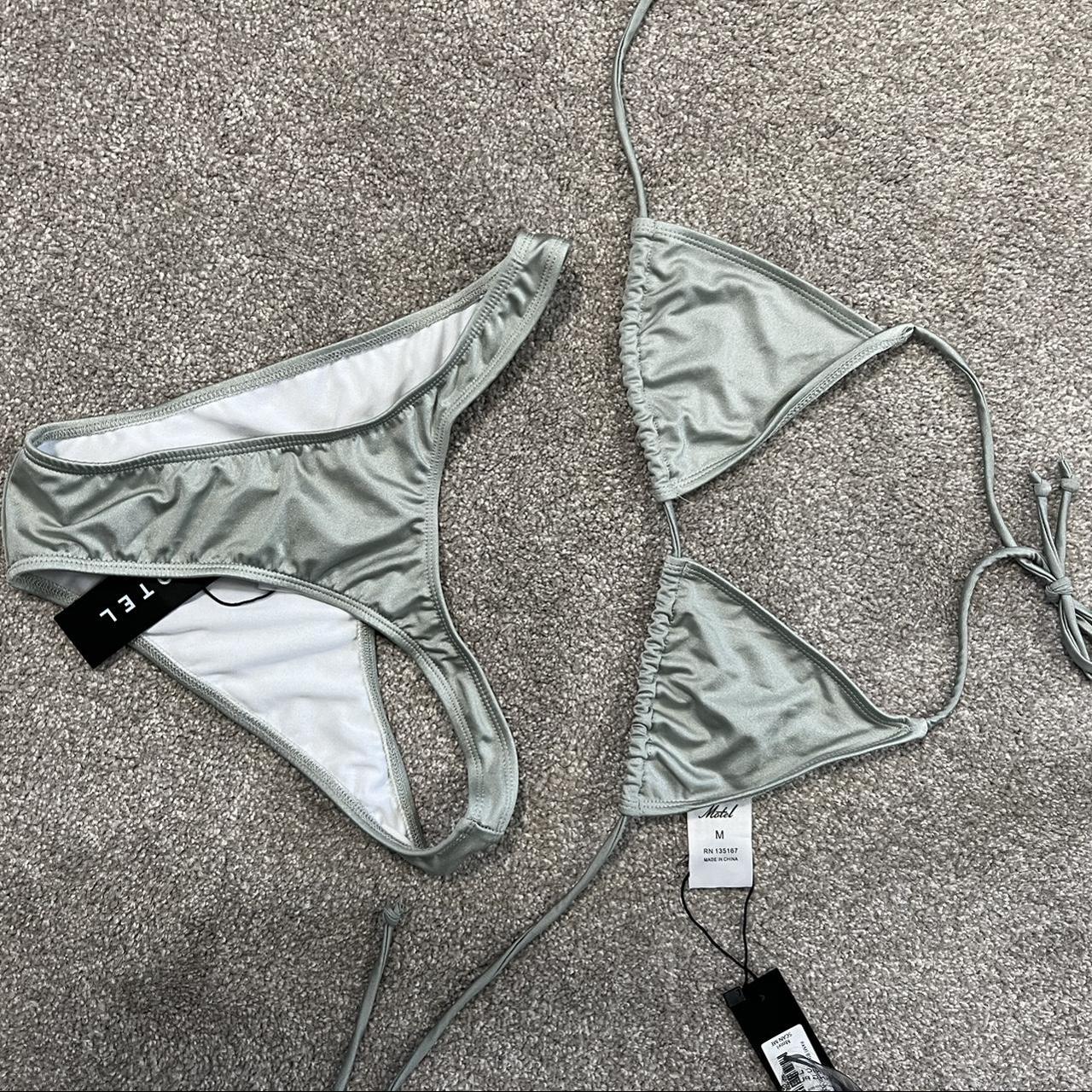 Motel rocks farida bikini, top size medium, bottoms... - Depop