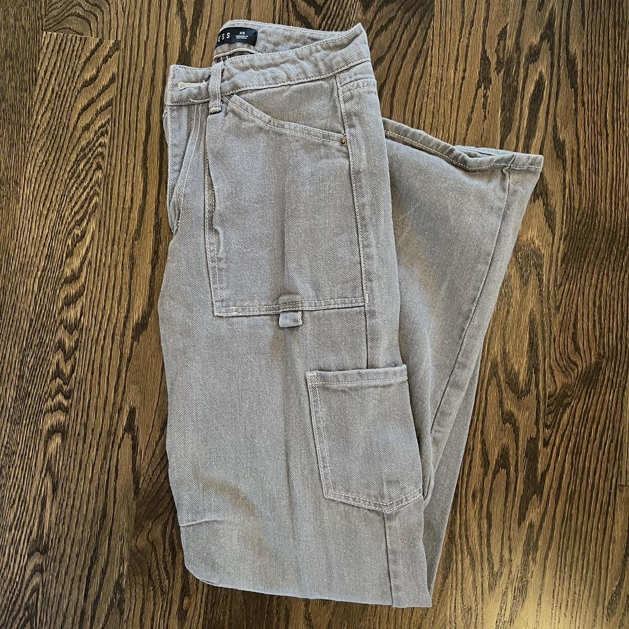 Grey cargo lioness jeans size XS Great condition - Depop