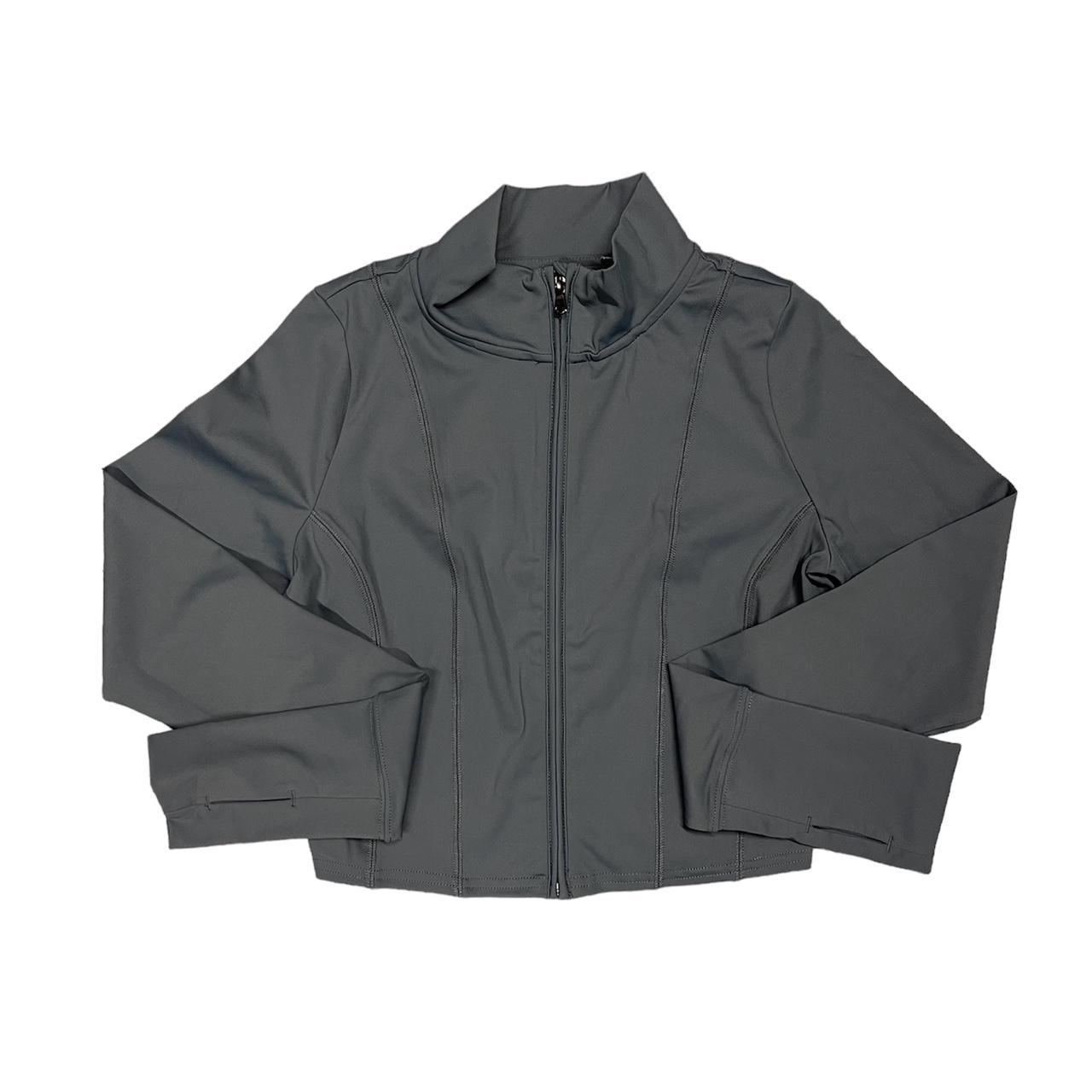 Gilly Hicks Women's Blue and Grey Jacket | Depop