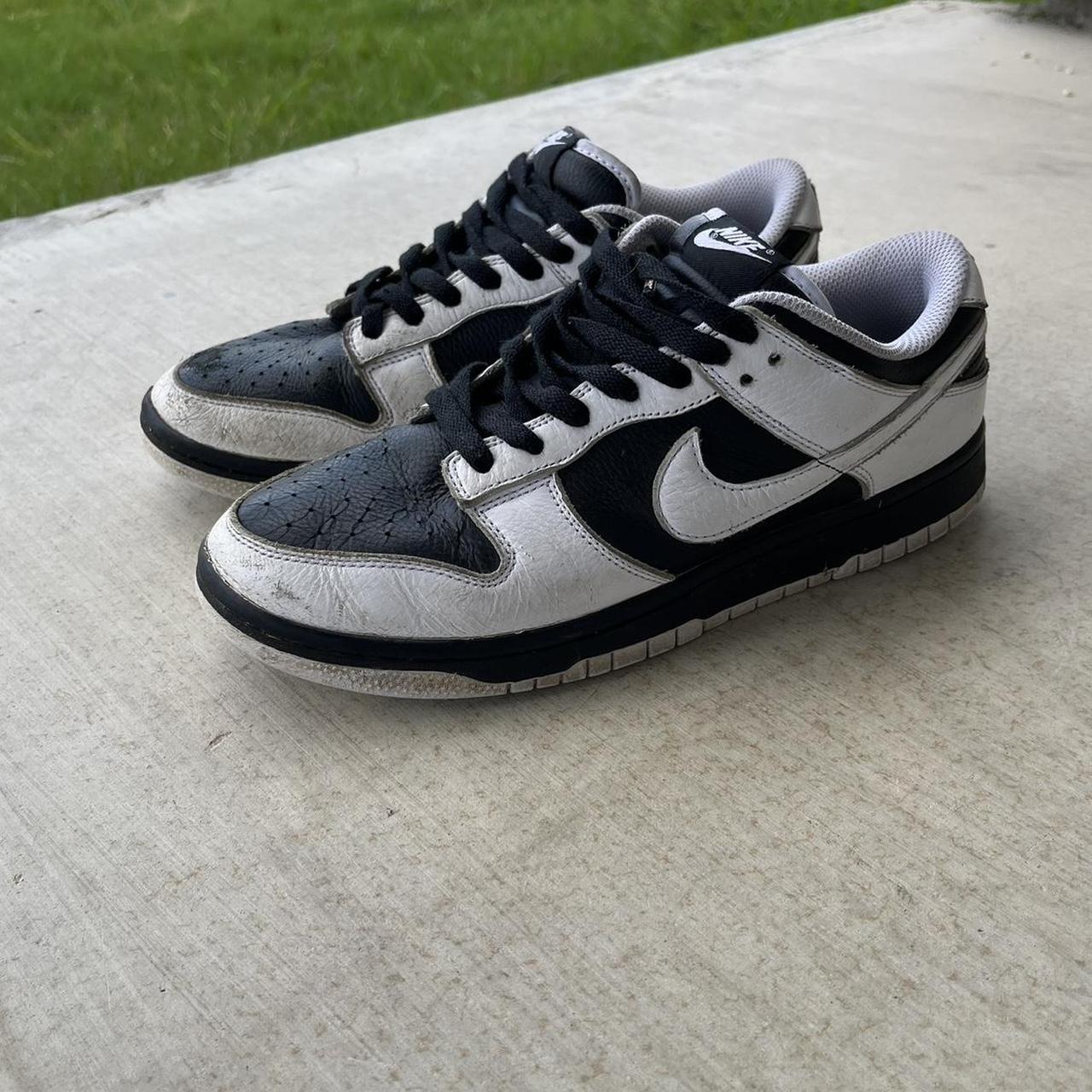 reverse panda dunks skated -used size 9 #dunks... - Depop