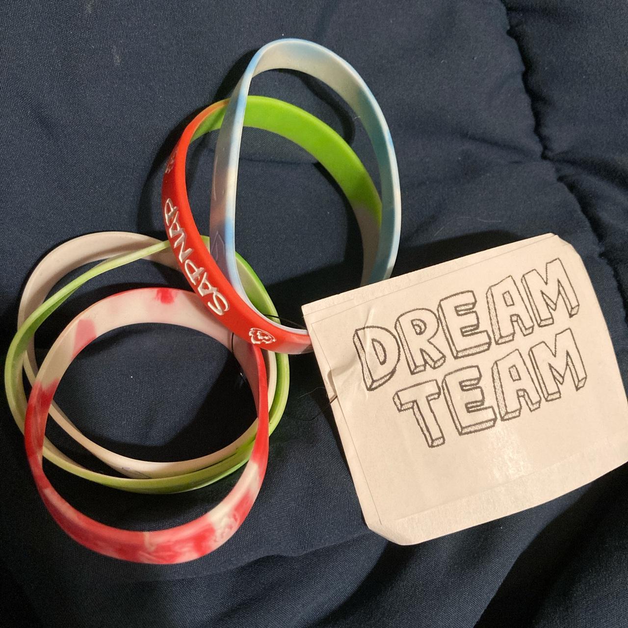 dream team rubber bracelet set of 5, never worn,... - Depop