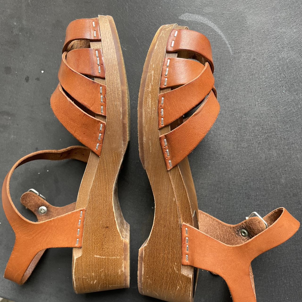 Swedish Hasbeens sandals in size 35 (fits like a... - Depop