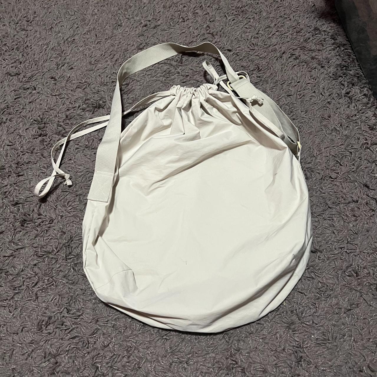 uniqlo white drawsting bag ️ classic and iconic bag... - Depop