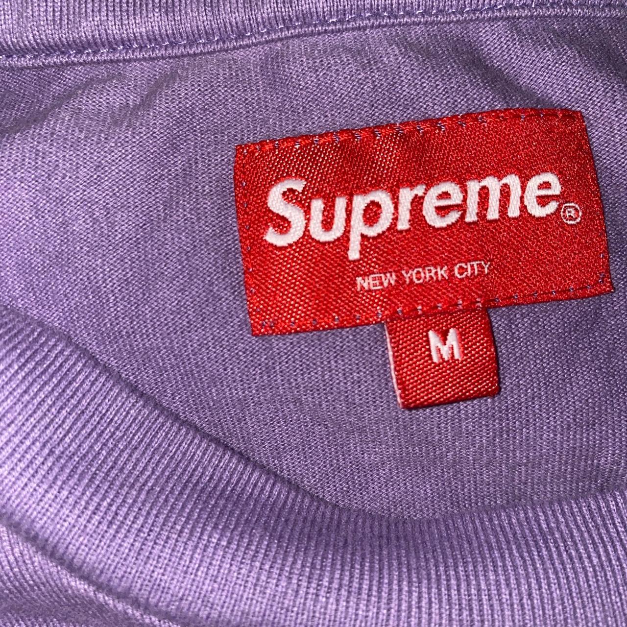 purple supreme shirt that was brought in japan - Depop
