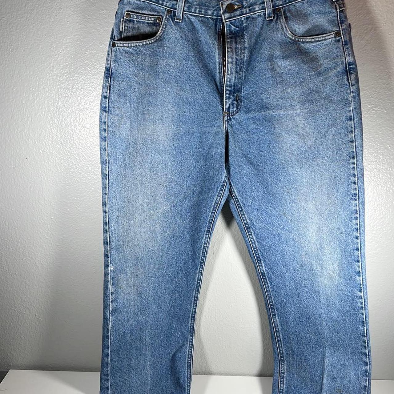 Carhartt Men’s Relaxed Blue Jeans. Medium Wash.... - Depop