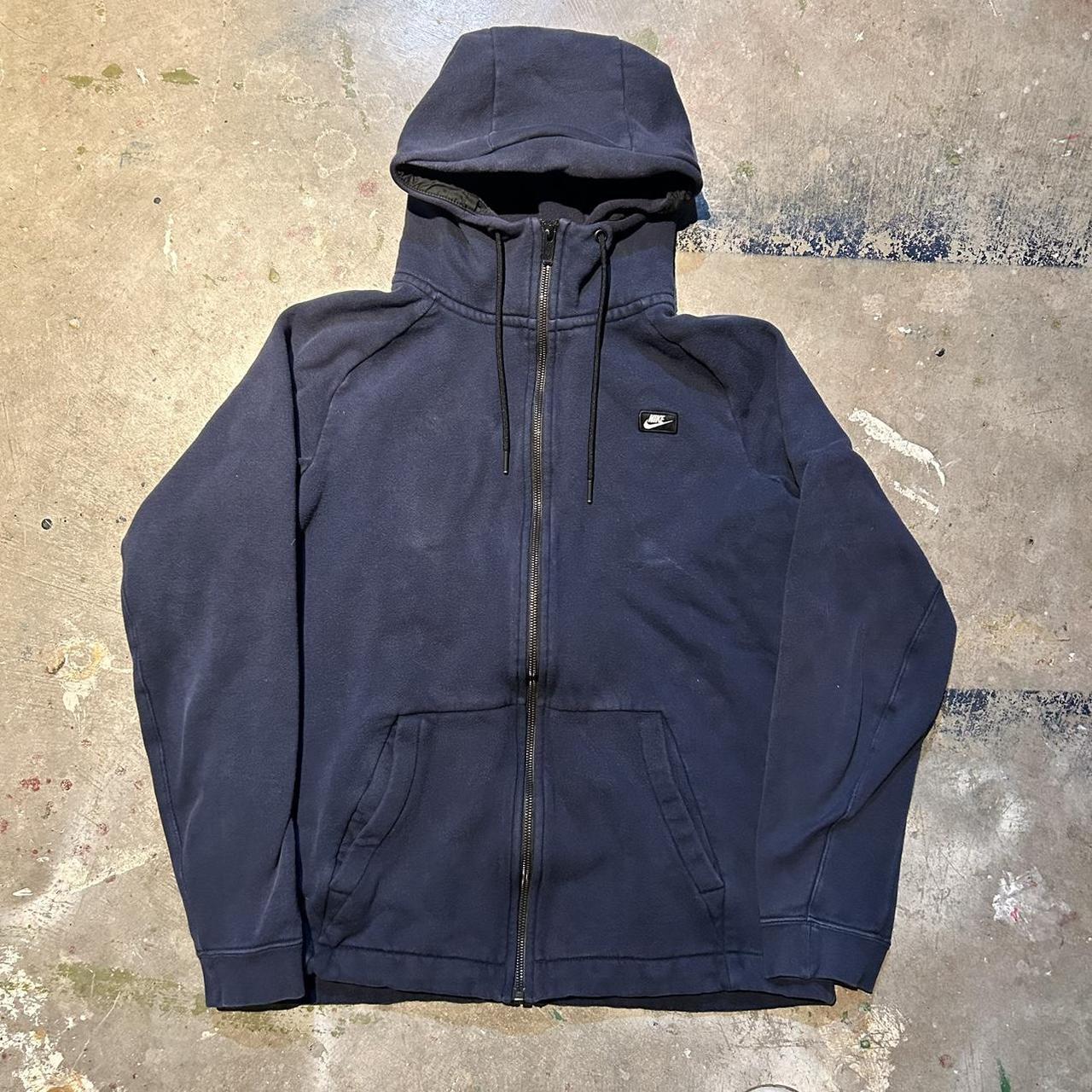 Navy blue Nike tech zipup Size L Great condition | Depop