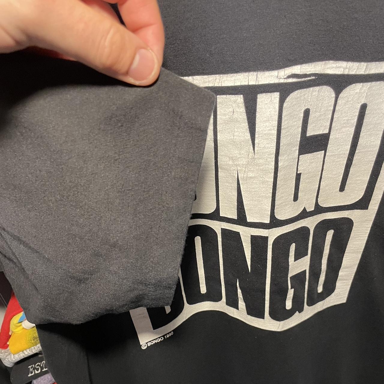 Vintage 1990 Bongo Jeans Logo Graphic T-Shirt Black... - Depop
