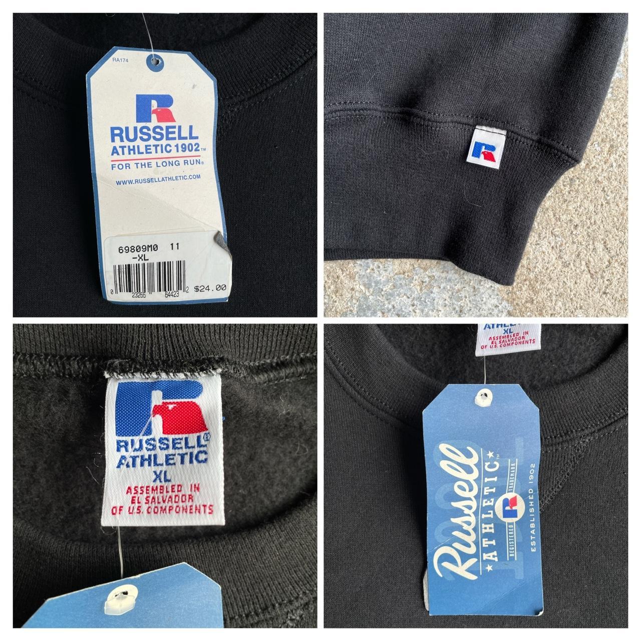 Russell Athletic Men's Black Sweatshirt | Depop